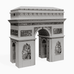 Arc de Triomphe - Intermediate Level Paper Model Kit – PaperLandmarks
