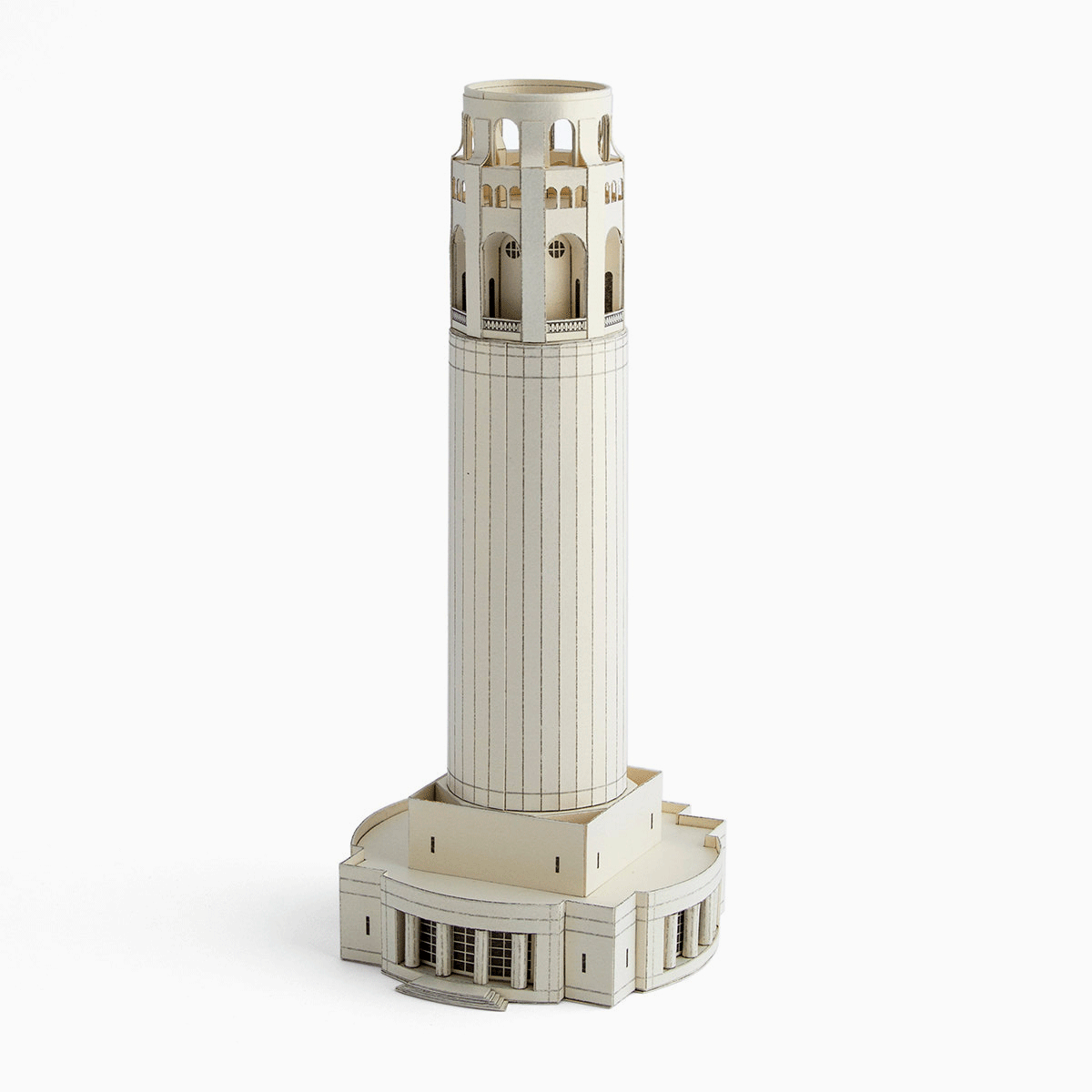 Coit Tower Paper Model Kit for Advanced Skill Level – PaperLandmarks