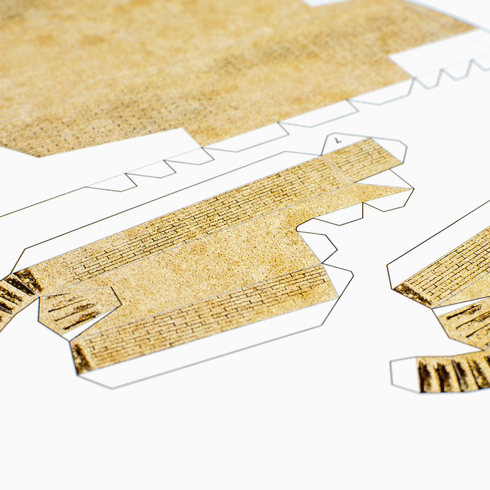 Sphinx and Egyptian Pyramids - Paper Model Kit for Beginners ...