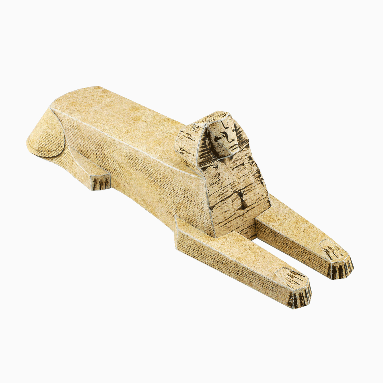 Sphinx and Egyptian Pyramids - Paper Model Kit for Beginners ...