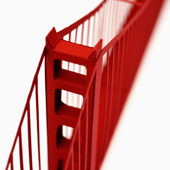 Golden Gate Bridge Paper Model Kit for Beginner Skill Level ...
