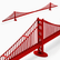Golden Gate Bridge Paper Model Kit for Beginner Skill Level ...