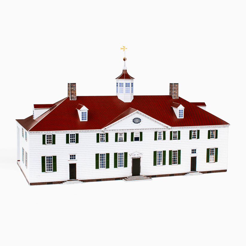 Mount Vernon Advanced Skill Level Paper Model Kit – PaperLandmarks