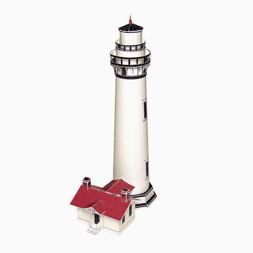 Pigeon Point Lighthouse - Paper Model Kit for Intermediate Skill Level ...