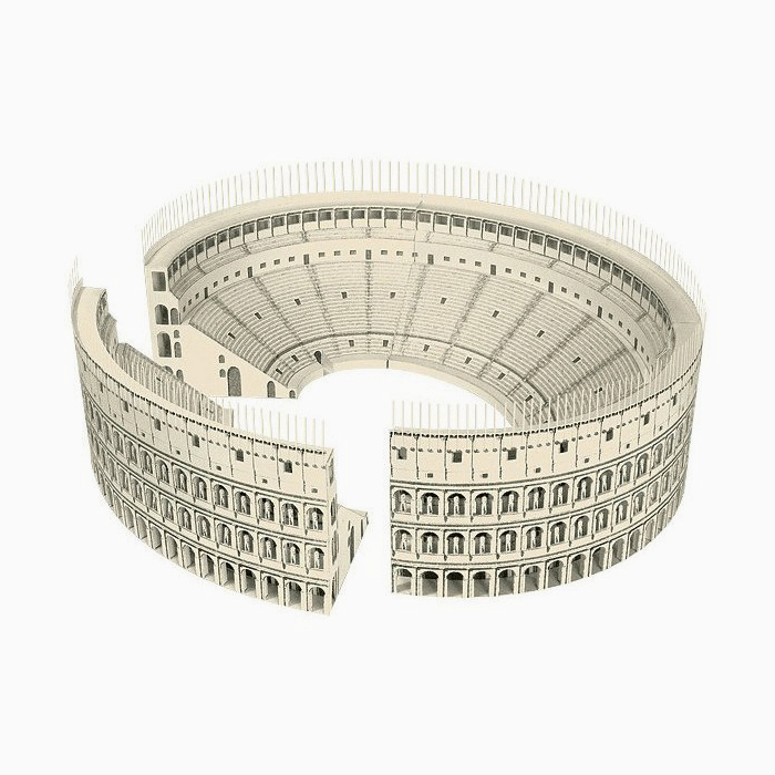 Roman Colosseum - Paper Model Kit for Advanced Skill Level – PaperLandmarks