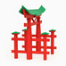 Torii Gate - Paper Model Kit for Intermediate Skill Level – PaperLandmarks
