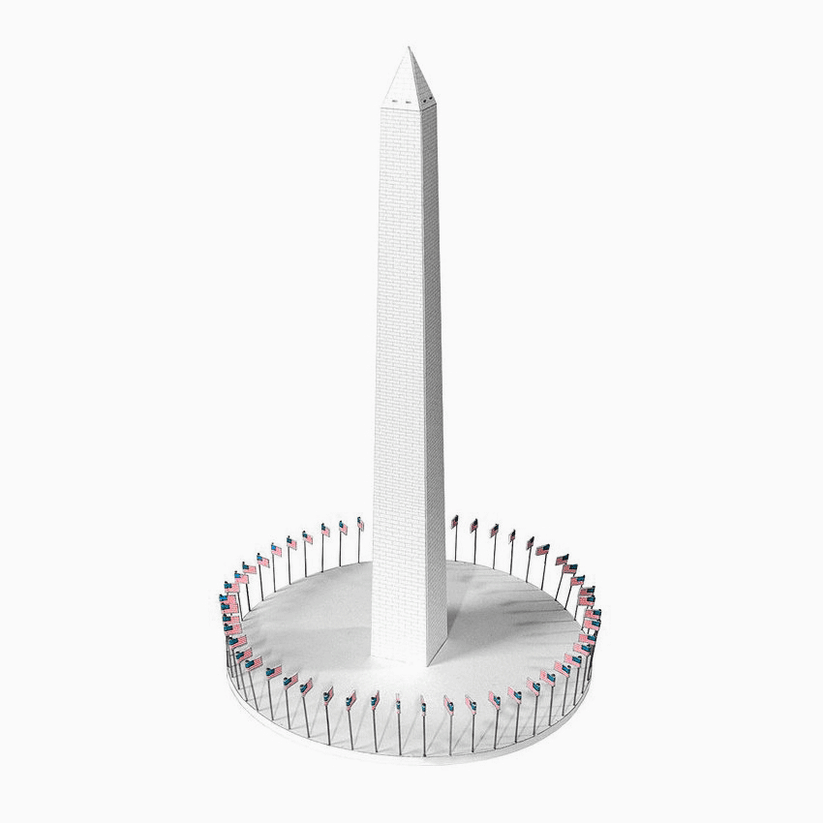 Washington Monument - Beginner Level Paper Model Kit – PaperLandmarks